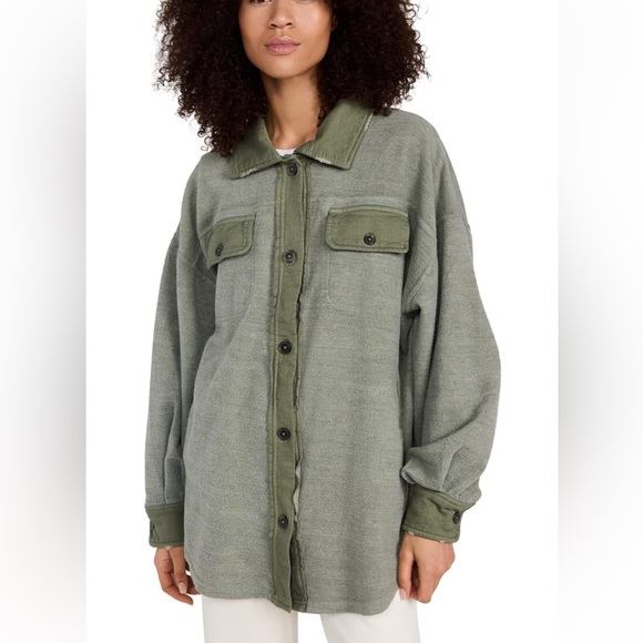 Free People | Jackets & Coats | Free People Ruby Jacket Jaded Medium | Poshmark